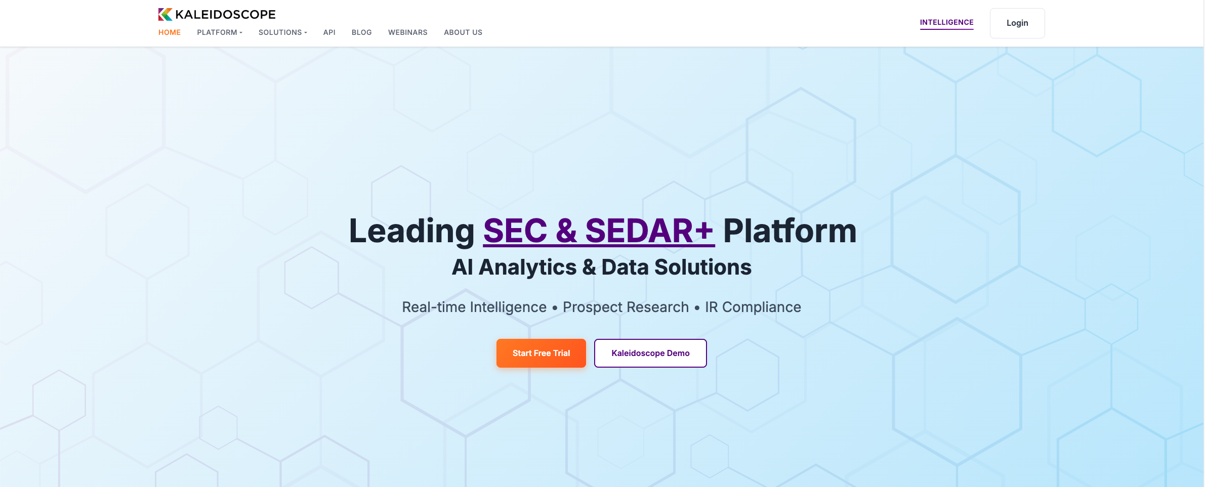 Kaleidoscope | SEC & SEDAR Research Platform